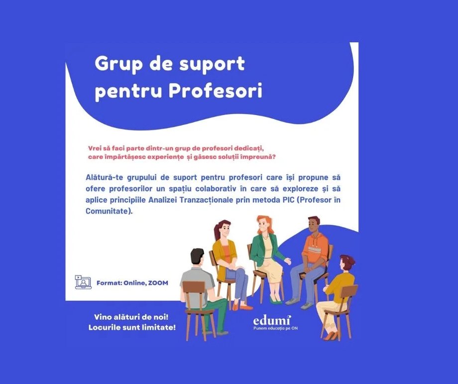 Edumi Academy - Grupul de suport pentru profesori